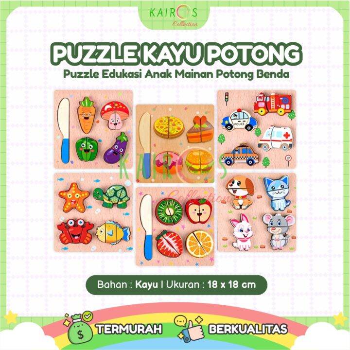 Puzzle Potong / Puzzle Kayu | Lazada Indonesia