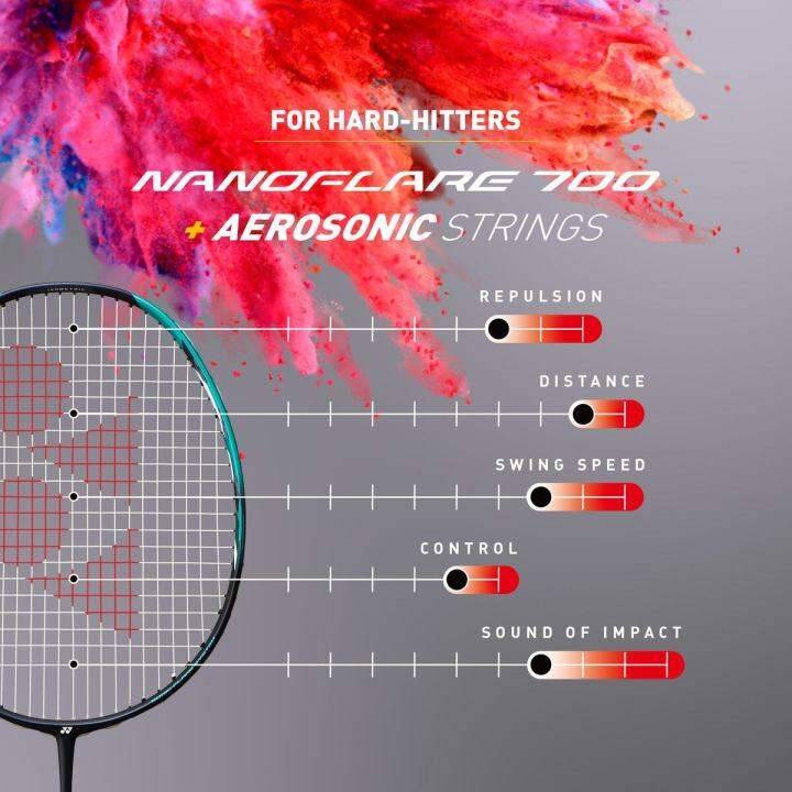 YONEX NANOFLARE 700 RED/BLUE ( FOC STRING + STRINGGING SERVICES + GRIP ...
