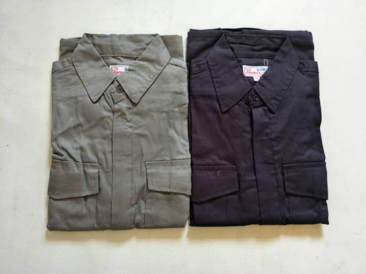 Work Zip Jacket Welding Coat Heat100%Cotton Work Jacket | Lazada