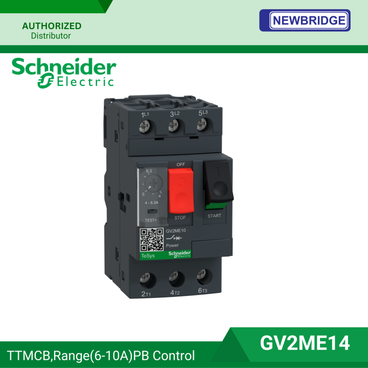 TeSys GV2, 3P, 6-10 A, thermal magnetic, screw clamp terminals by ...