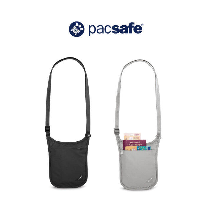 Pacsafe COVERSAFE V75 RFID BLOCKING NECK POUCH ANTI-THEFT กระเป๋าคาด ...