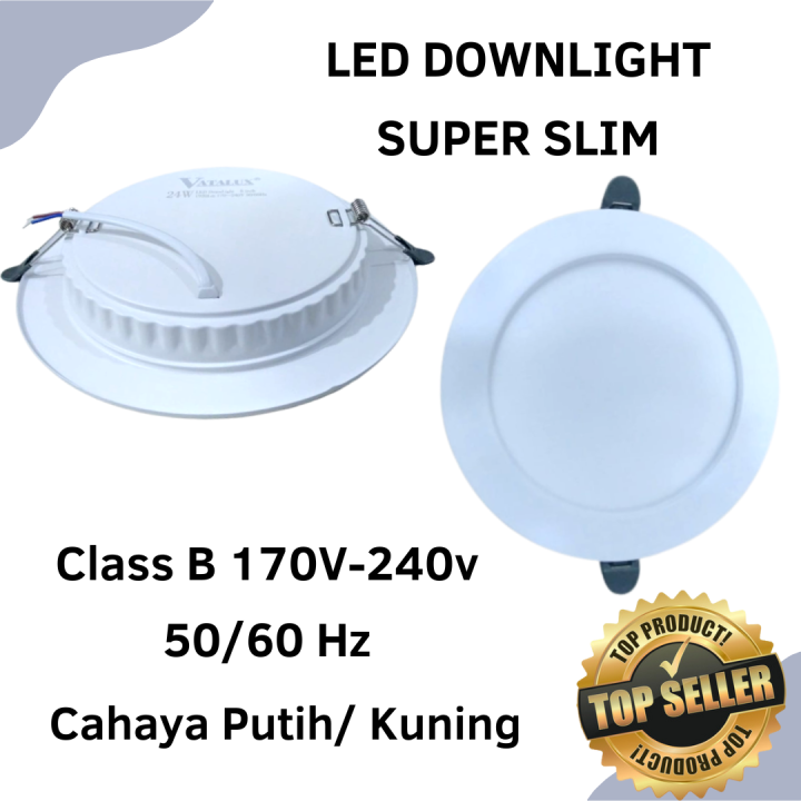 LED Downlight Super Slim Lampu Estetik untuk Ruangan 18 watt 24 watt ...