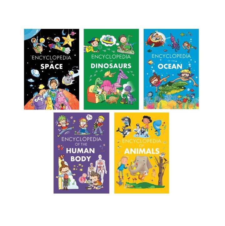 5 Books Gift Set Encyclopedia Collection for Kids on Space Dinosaurs ...