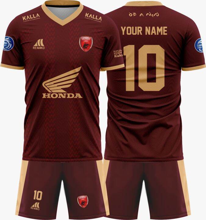 Jersey Bola PSM makassar Home dewasa gratis custom nama dan nomor ...
