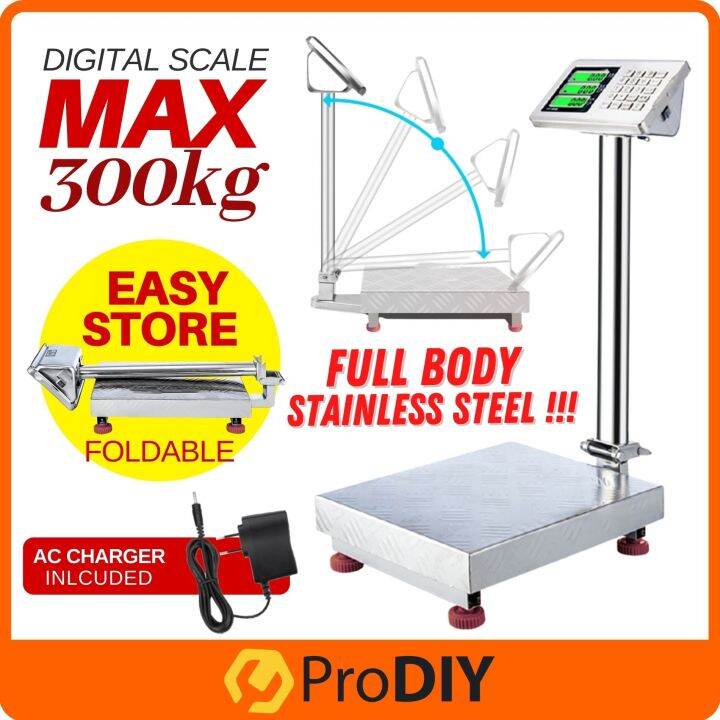 300KG High Accuracy Full Stainless Steel Platform Electronic Platform ...