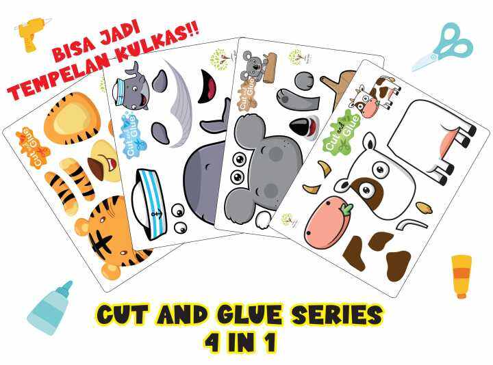 AKTIVITAS MENGGUNTING DAN MENEMPEL / CUT & GLUE ACTIVITIES / PAKET ...
