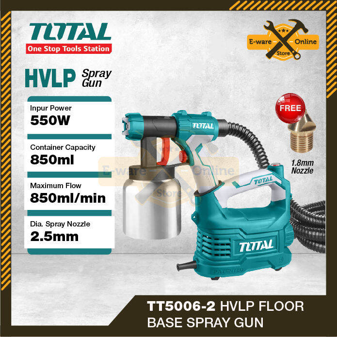 Total HVLP Floor Based Spray Gun Aluminum 500W - TT5006-2 | Lazada