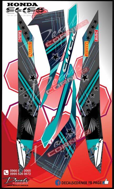 Honda Click V3 Street Dream Sticker | Lazada PH