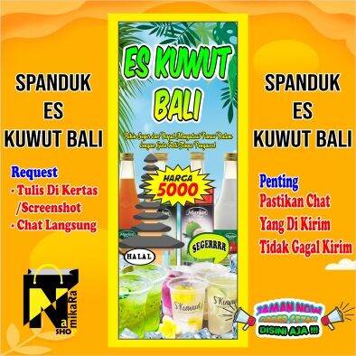 Spanduk Banner ES KUWUT BALI Terbaru yang lagi Viral ukuran 160x60 CM ...