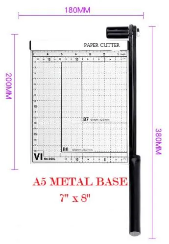 Polaris Paper Cutter Metal Base 7" by 8 " (A5) | Lazada PH