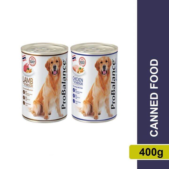 ProBalance Pro Selection Wet Dog Canned Food 400G Lamb Beef Chicken | Lazada