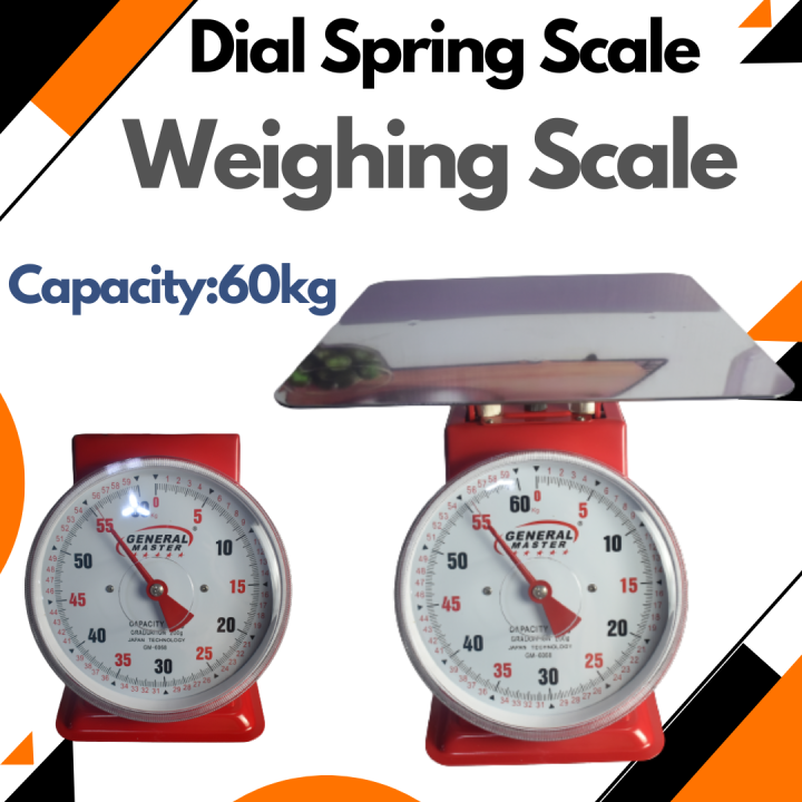 Dial Spring Scale/Weighing Scale 60kg Capacity | Lazada PH