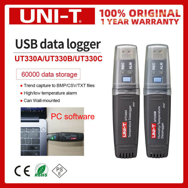 UNI-T UT330C USB Datalogger UT330 Series ; Temperature/Humidity ...