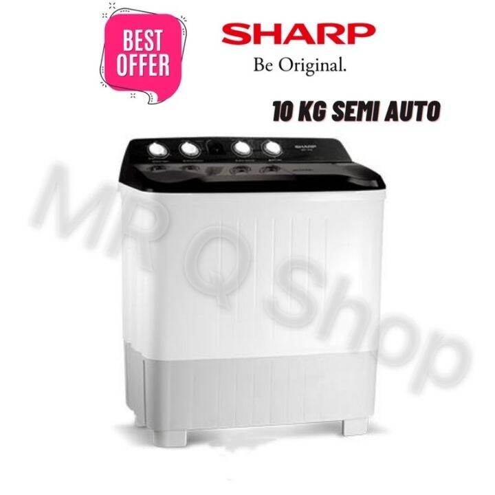 SHARP SEMI AUTO WASHING MACHINE 10KG EST1016 | Lazada