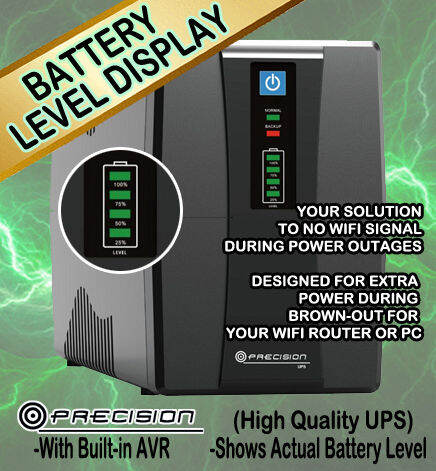 PRECISION 650va UPS with LED Indicator | Lazada PH