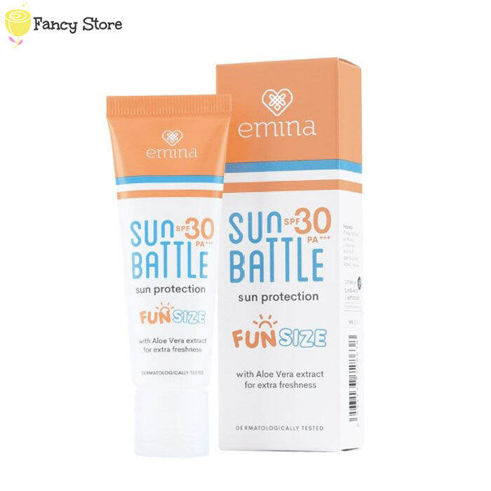 Emina Sun Battle [FUN SIZE 23ml] Sun Protection Sunscreen SPF30 | Lazada Indonesia