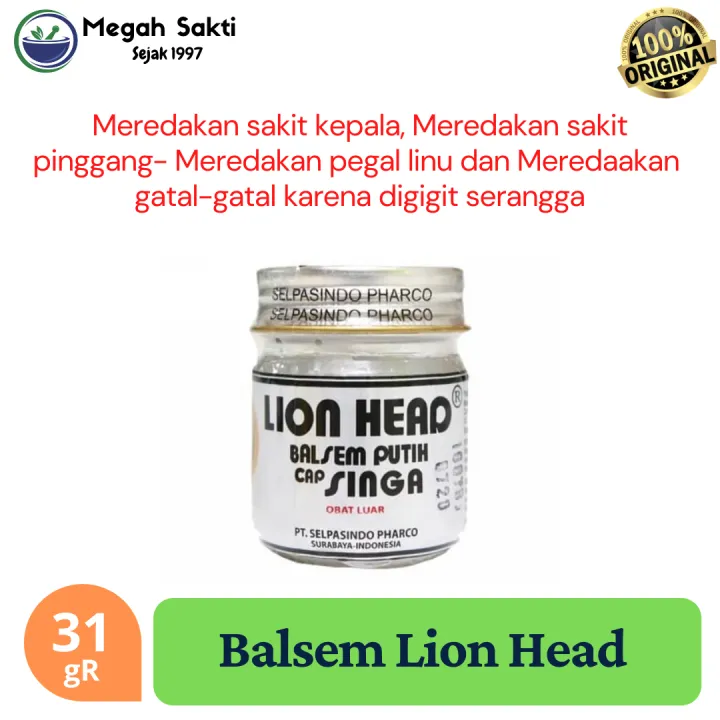 MTS - Balsem Putih Cap Singa Lion Head ukuran 31 gR | Lazada Indonesia