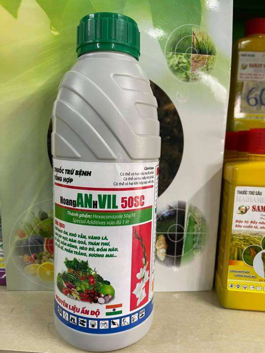 Thuốc trừ bệnh Hoanganhvil 50SC hexaconazole 50g/l Nguyên liệu Ấn Độ Chai 1 lít, Đặc Tr ị bệnh ...