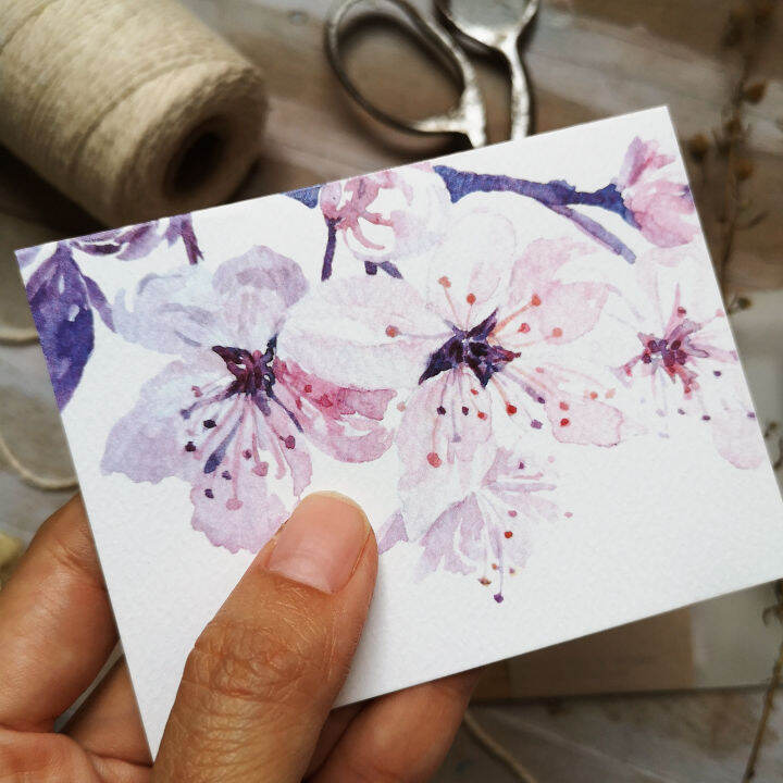 Kaliwete Creatives Sakura 3x4" Folded Notecard - Set 6 with Envelopes | Lazada PH