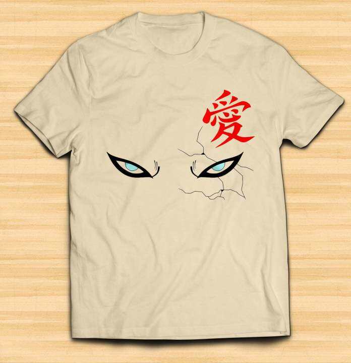 NARUTO SHIPPUDEN ANIME GAARA FACE CUSTOMIZED SHIRT | Lazada PH