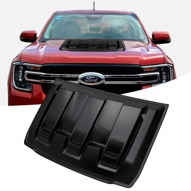 Bonnet Scoop Hood Vent Cover Black Raptor Style For Ford Ranger Everest ...