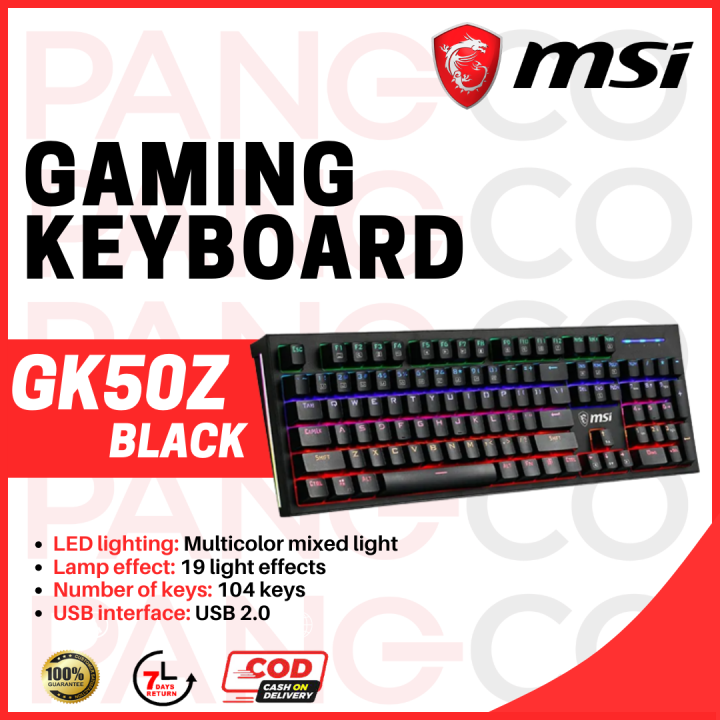 MSI VIGOR GK50Z | MSI VIGOR GK50Z mini Gaming Mechanical Keyboard with RGB Light Black | White ...