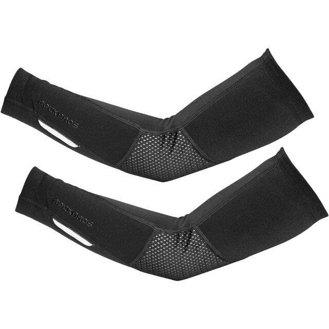 ROCKBROS Cycling Running Fleece Warm Arm Sleeves Breathable Sports ...
