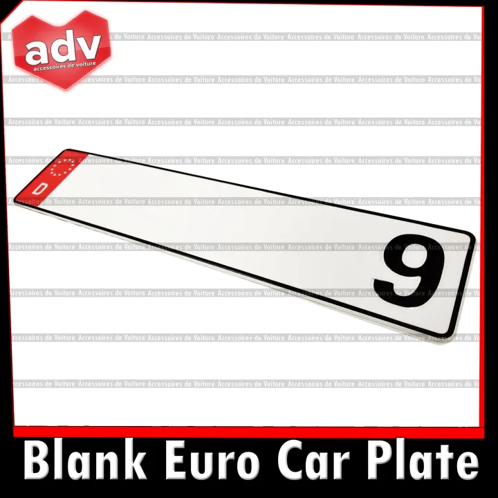 Blank Euro Car Plate | Lazada PH
