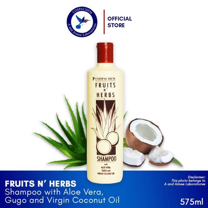 airareb Cospachem Fruits n’ Herbs Shampoo with Aloe Vera Gugo and VCO ...