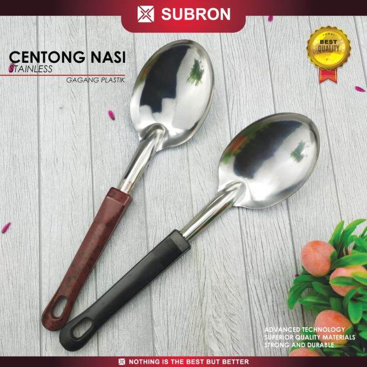 SUBRON Rice Scoop 28cm Ladle Centong Sendok Nasi Gagang Plastik ...