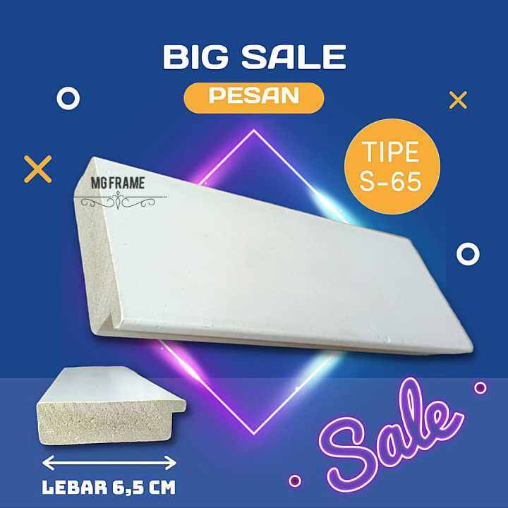 BATANGAN PIGURA FRAME BINGKAI MINIMALIS 6CM LIS PLAVON FIBER 3 METER ...
