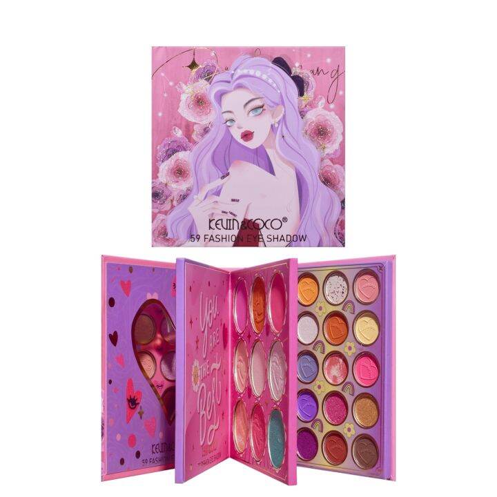พาเลทอายแชโดว์ผู้หญิงเย้ายวน KEVIN&COCO 59 สี | Lazada.co.th