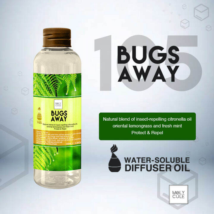 MOLYCULE Bugs Away Water Soluble Diffuser Oil for Humidifier Air ...