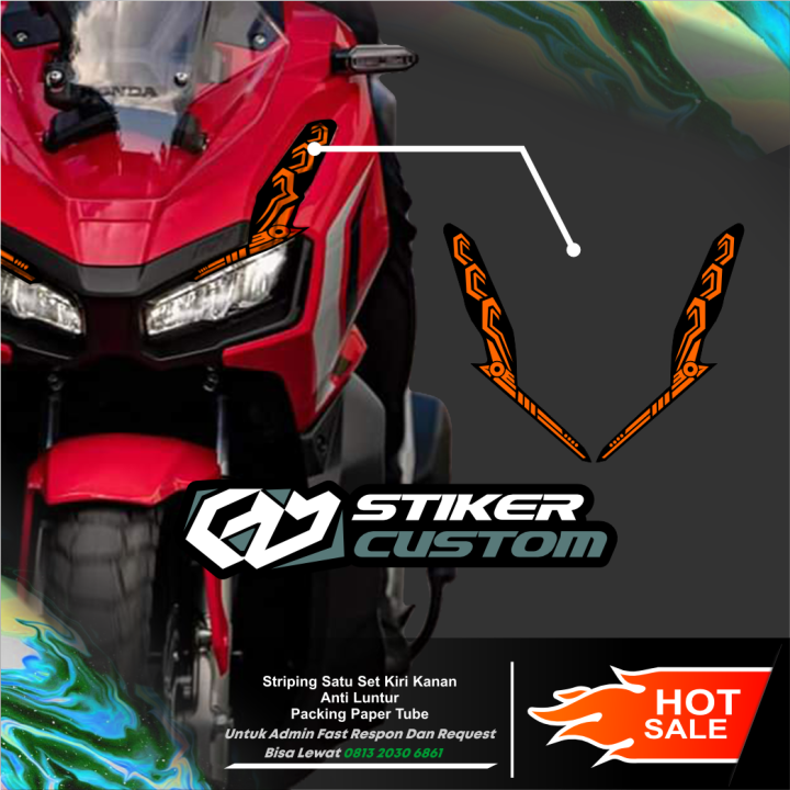 Stiker Honda Adv Sticker Lampu ADV Variasi ADV AADVLM 01 varian warna ...