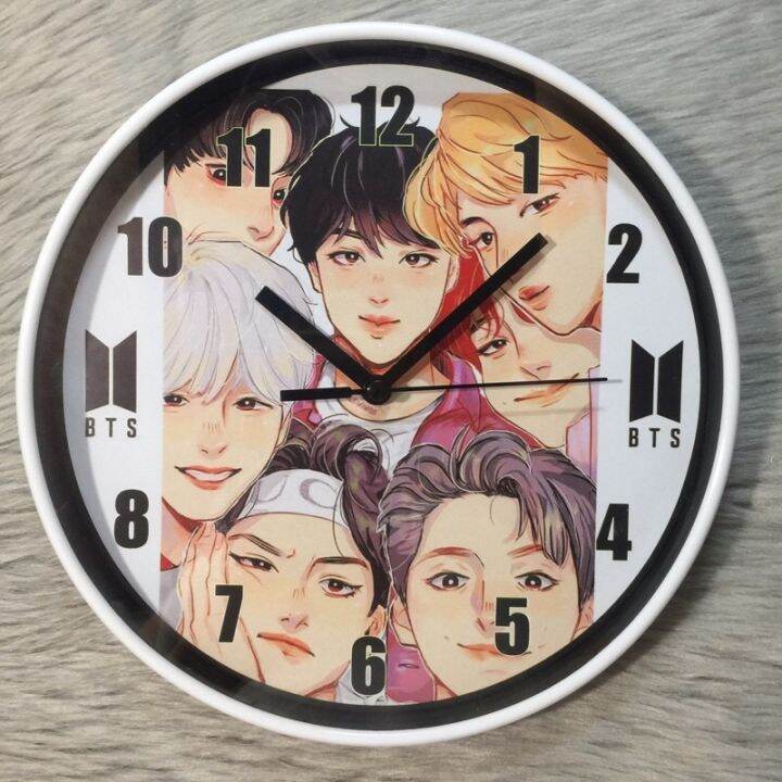 BTS Korean Wall Clocks with free keychain stickers | Lazada PH
