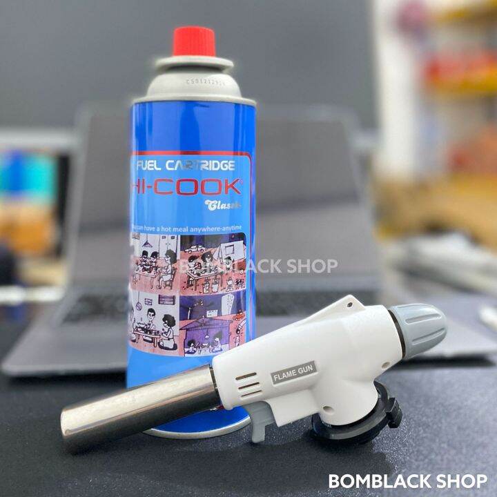Paket Gas Torch + Gas Hi Cook 230 gr Pematik Gas Kompor Api Blow Torch ...