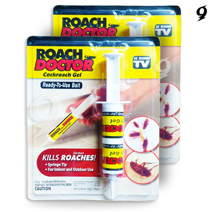 เจลฆ่าแมลงสาย แพ็คบรรจุ 2 แผง - ROACH DOCTOR - Cockroach Gel Ready-To-Use Bait ใช้งานง่าย สะดวก ...