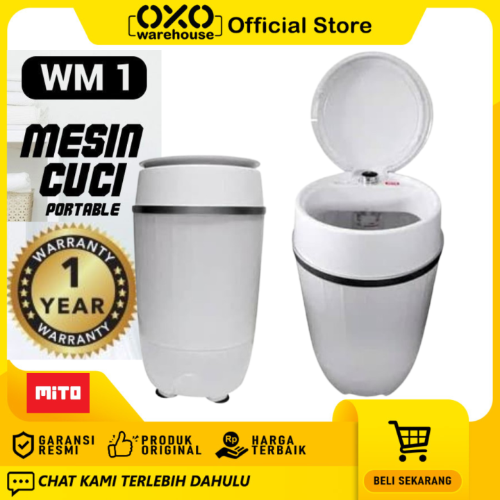 Mito Mesin Cuci Portable WM 1 Mini washing machine kapasitas 3,5 Kg 1 ...