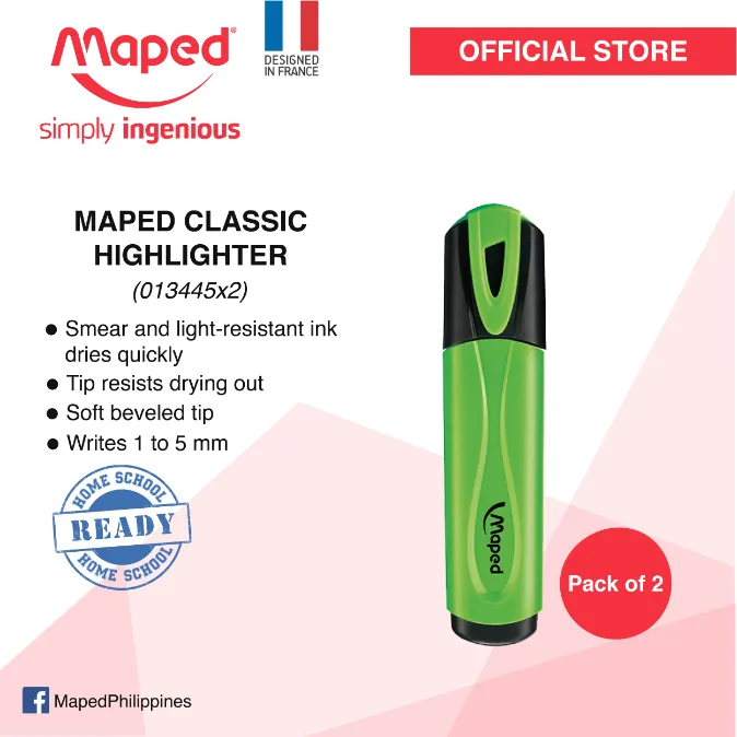 MAPED Classic Highlighter | Pack of 2 | Lazada PH