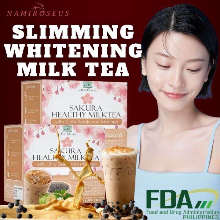 HEALTH TEA Namiroseus Sakura Healthy Milk Tea Wellness with Moringa ...