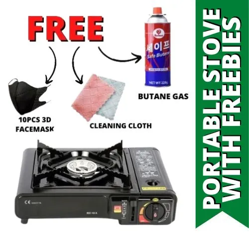 Portable Cassette Cookers Stove Butane Gas Burner Indoor/Outdoor ...