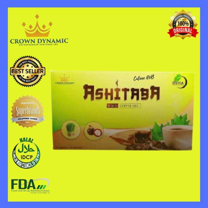Crown Dynamic Ashitaba 6 in 1 Coffee Mix (10 sachets) | Lazada PH