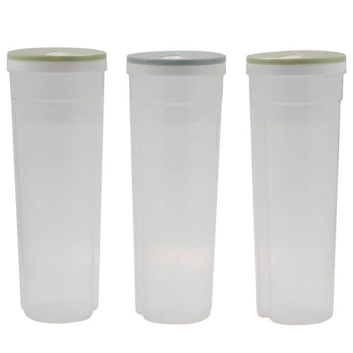 3 pcs Tall Food Storage Cylinder Shaped Spaghetti Noodle Container Box ...