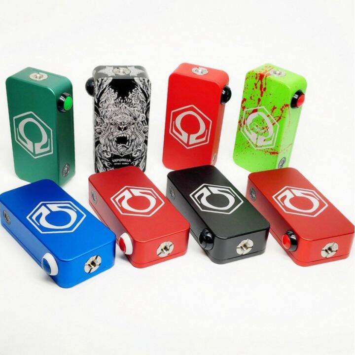 HexOhm v3 Box Mod Anodized Black Blue Green Red Splatter Powder Coat ...