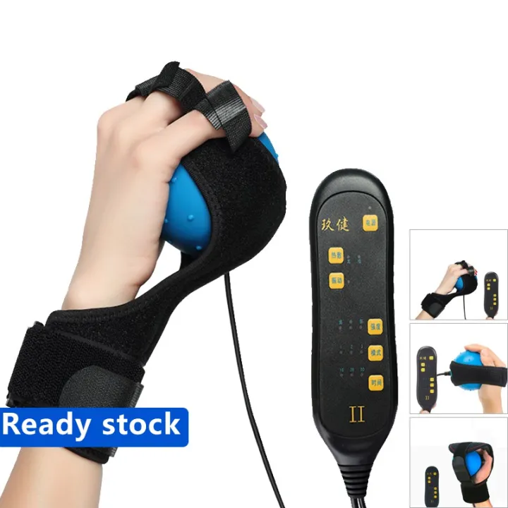 Rehabilitation Training Hot Compress Electric Massage Ball Fingerboard ...