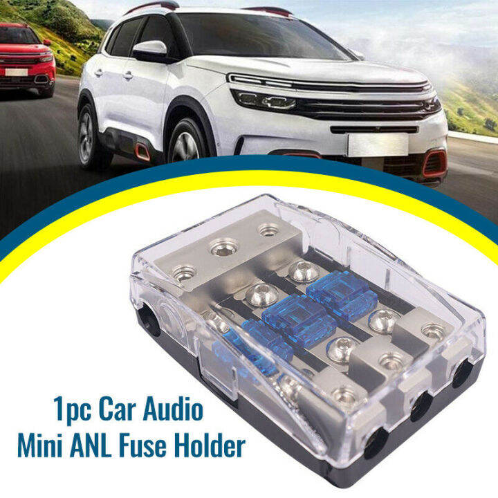 Zinc Alloy Nickel Plating Mini Fuse Holder Stereo Audio AFS Fuse Holder Power Distribution Block ...