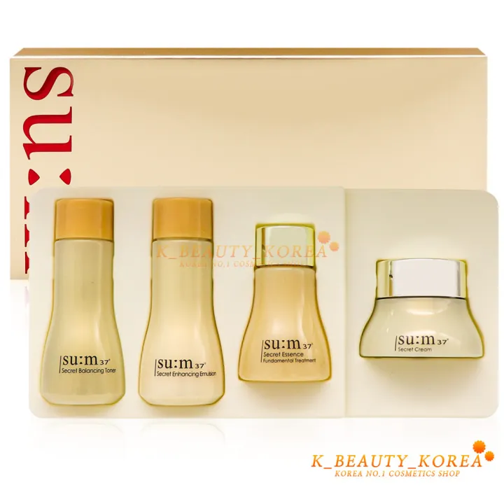 [SU:M37] SUM37 Secret 4pcs Miniature Kit (Toner + Treatment + Emulsion ...
