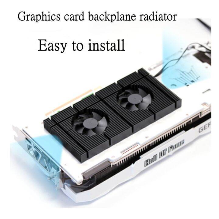 For RTX 3090 Radiator GPU Backplate Radiator Memory Cooler Aluminum ...