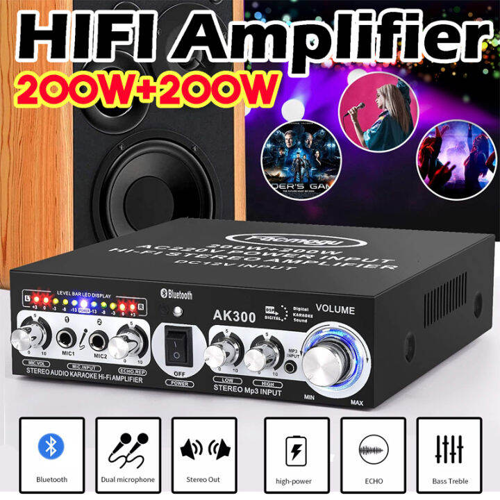 Amplifier Bluetooth - Amplifier Hi-Fi Stereo Audio Bluetooth Amplifier ...