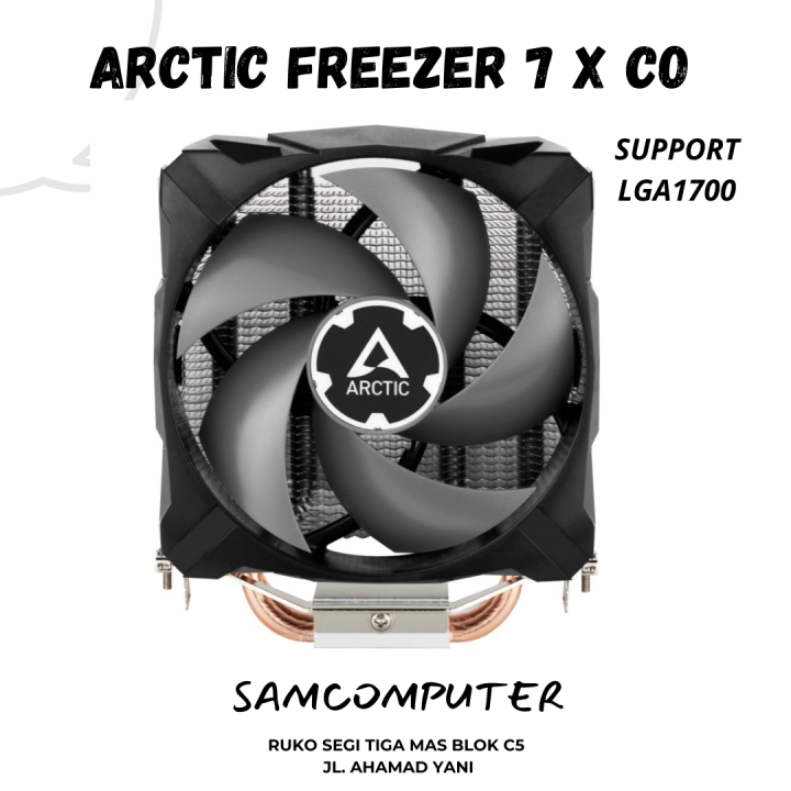 HSF ARCTIC FREEZER 7 X CO - Compact CPU Cooler With 100mm Fan 2000 rpm ...